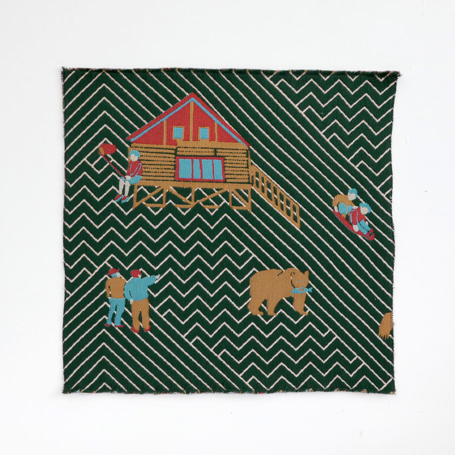 SNIP SNAP SATOYAMA cut cloth | bear green – YURI HIMURO ONLINE SHOP