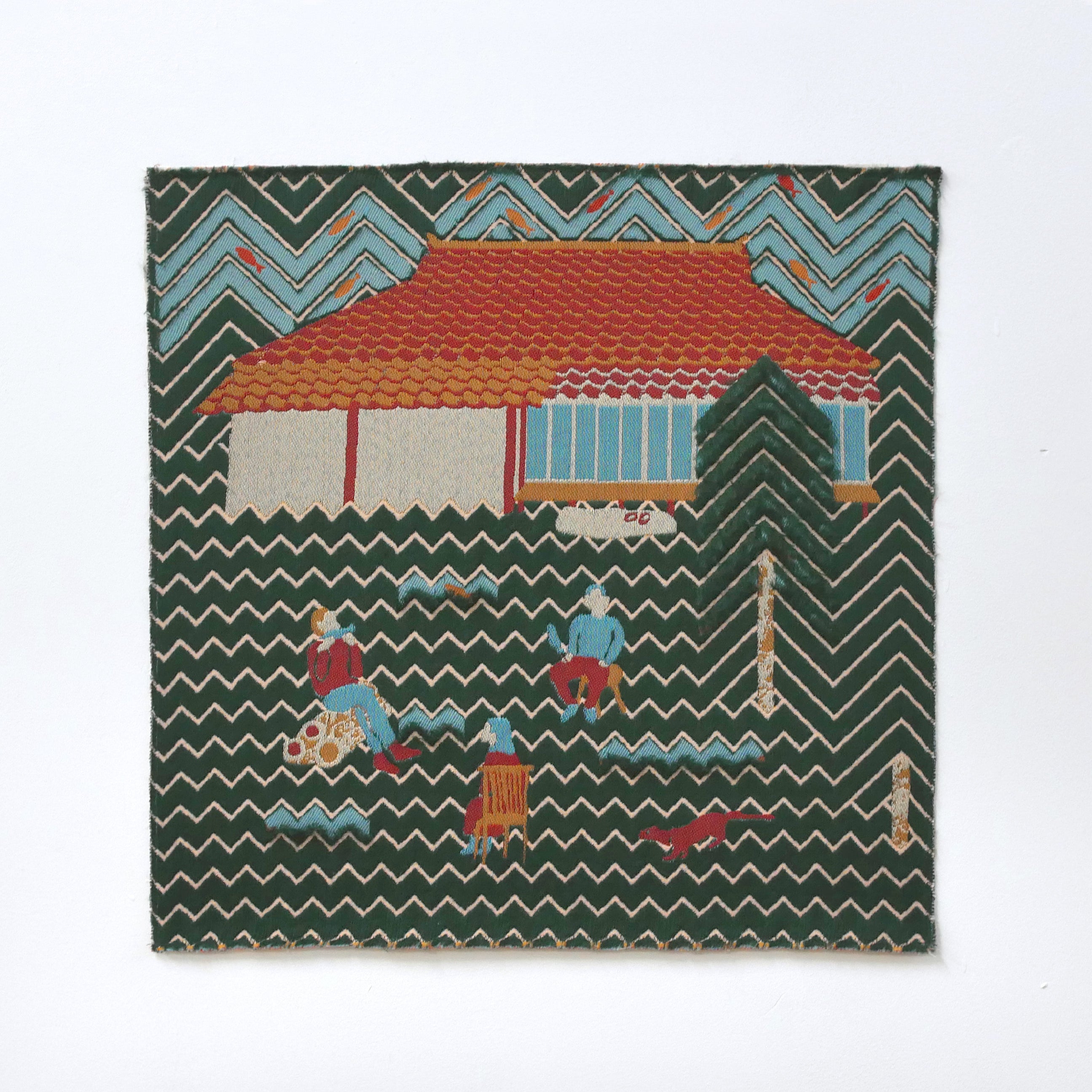 SNIP SNAP SATOYAMA cut cloth | weasel green – YURI HIMURO ONLINE SHOP