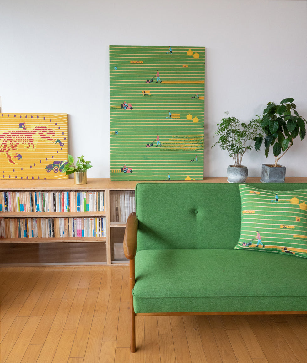 [Made-to-order] SNIP SNAP SHIBA mini | fabric art panel – YURI HIMURO ...